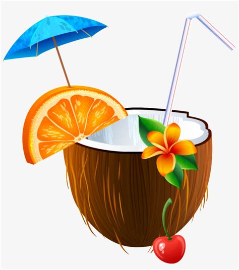 Coconut Cartoon Transparent Coconut Juice Clipart Png Transparent Png