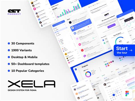 Xela Ui Kit Figma Design System Mobile Desktop Templates