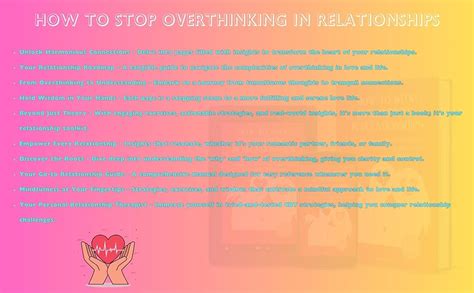 How To Stop Overthinking In Relationships A Comprehensive Guide With