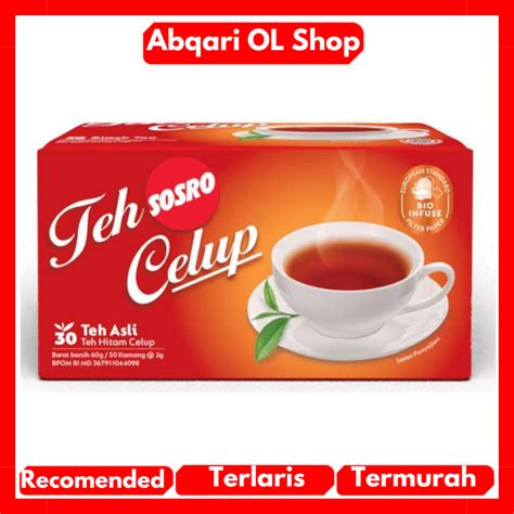 Jual Teh Celup Sosro Teh Asli Teh Hitam Celup Isi 30 Kantong
