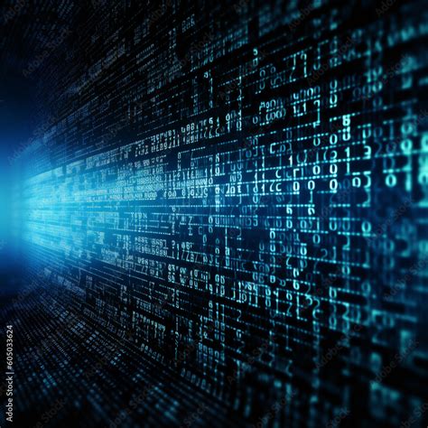 Technology Background Of Binary Code Ai Generated Content Stock Illustration Adobe Stock