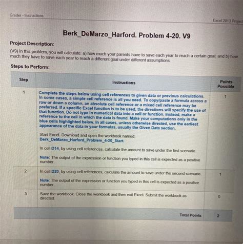solved grader instructions excel 2013 proje