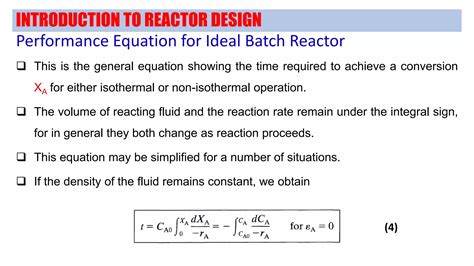 Ideal Batch Reactor Pptx