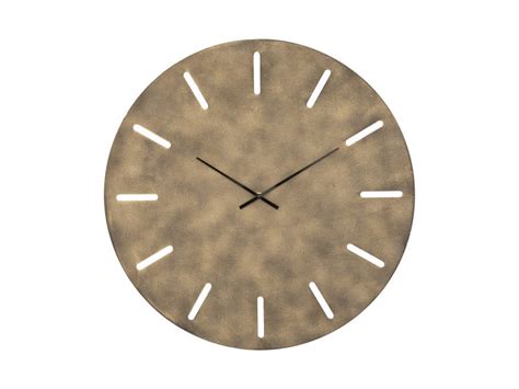 Pendule murale en métal couleur bronze aspect vieilli d cm atmosphera Conforama