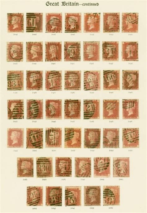 Gb 1864 1d Rose Red Sg43 Complete Set Of 151 Plates 71 225 Fine Used On