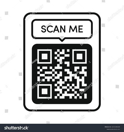 Qr Code Frame Black Color Scan Stock Vector Royalty Free Shutterstock