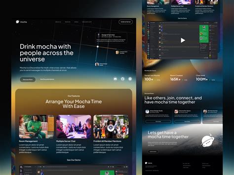 Mocha Discord Bot Landing Page By Gilang Nur Aidi On Dribbble