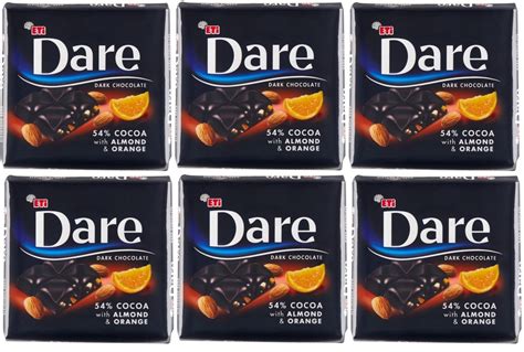CZEKOLADA GORZKA DARE kakao z migdałami 70 g x6 9434777410