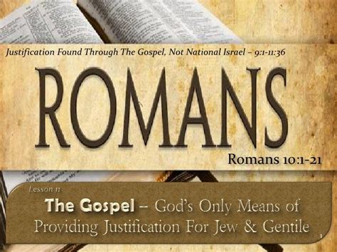 Gods Righteousness Through Faith For Both Jew And Gentile