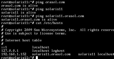 Configuration Of Ips On Oracle Solaris11
