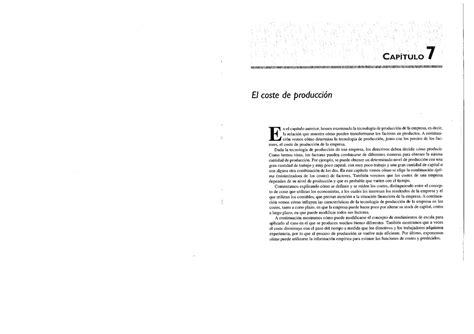 Unidad Iv Pindyck Y Rubinfeld Cap Costos De Corto Plazo Cap Tulo