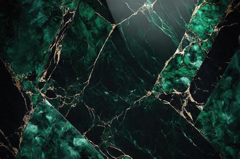 Pared de mármol verde textura de mármol mármol de lujo con oro Foto Premium