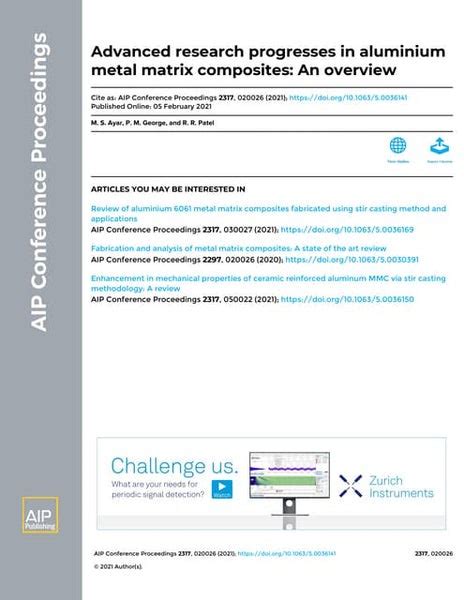 Wear Analysis Of Al7068 Metal Matrix Composite Reinforced With Silicon Nitride