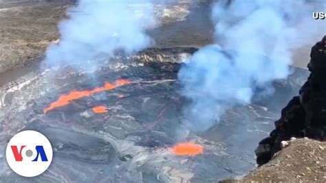 Kilauea Volcano Eruption Watch Incredible Footage Of Lava Lake Youtube