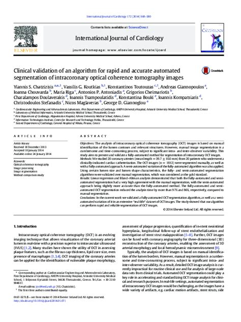 Pdf Clinical Validation Of An Algorithm For Rapid And Accurate