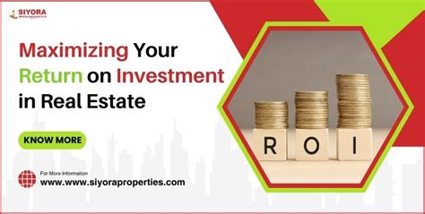 Maximizing Your Return On Investment In Real Estate Siyora