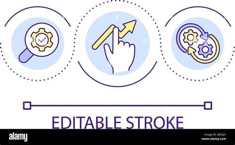 Improving Performance Process Loop Concept Icon Stock Vector Image And Art Alamy
