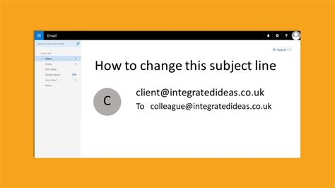 Did You Know You Can Edit The Subject Line Of A Received Email Our Thoughts Integrated Ideas