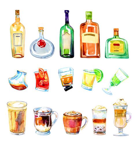 Bouteilles Dalcool Vectoriels Et Illustrations Libres De Droits Istock