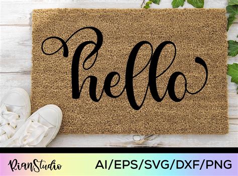 Hello Svg Hello Svg Bundle Hello Svg Hand Lettered Hello Etsy