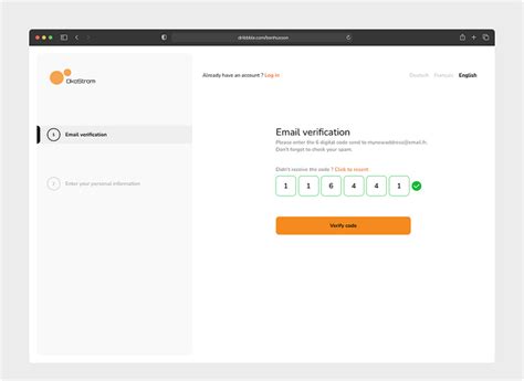 Ui Sign Up With Email Verification By Benoit Husson On Dribbble