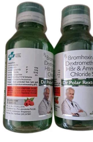 Apr Bromhexine Hci Dextromethorphan Hbr Ammonium Chloride Syrup 100 Ml