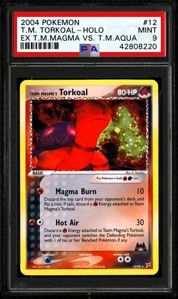 2004 Nintendo Pokemon Ex Team Magma Vs Team Aqua Team Magmas Torkoal