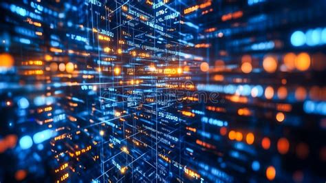 Colorful Patterns Illustrate The Flow Of Data And Information Between