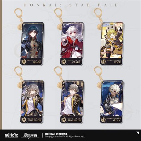 Official Honkai Star Rail Acrylic Keychain