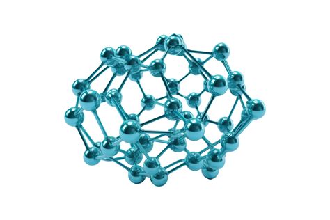 3d Model Of Abstract Blue Molaculer Structure 25280106 Png