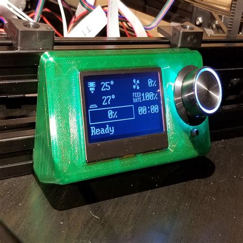 Fysetc 12864mini V2 1 B Mount W Snap On Faceplate For Kossel Delta By Glabifrons Download Free