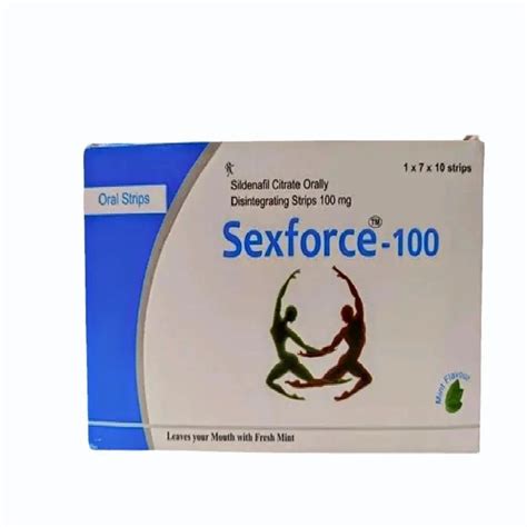 Sexforce 100 Oral Strip At ₹ 200pack Pharmaceutical Injection In