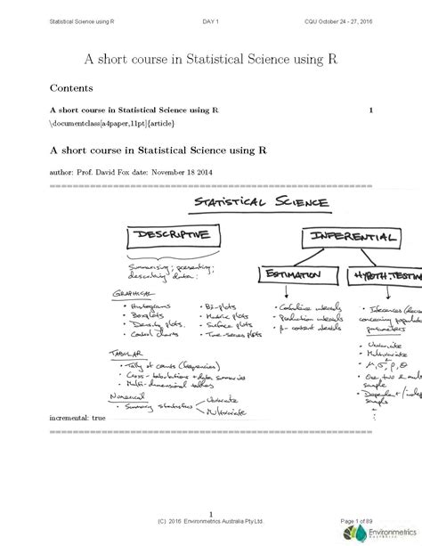 Statistical Ecotoxicology Using R Course Notes Free To Course Participants Visionanalytix