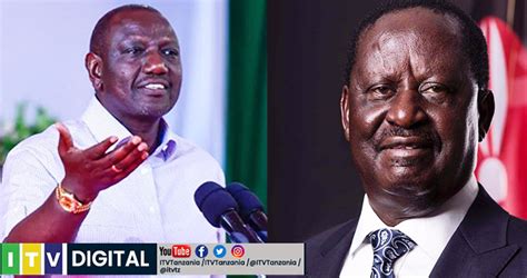 Ruto Amuonya Odinga Dhidi Ya Maandamano Itv Independent Television