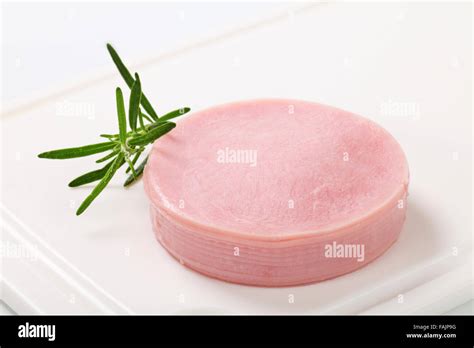 Thin Slices Of Lean Ham Stock Photo Alamy