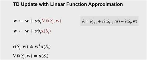 linear td update