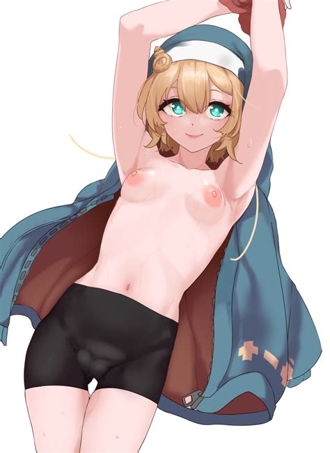 Rule 34 1futa Armpit Hair Arms Up Balls Blonde Hair Blue Eyes Blush