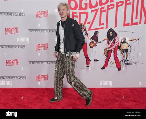 Aric Van Halen Arrives At The Becoming Led Zeppelin Los Angeles Premiere Held At The Tcl Chinese