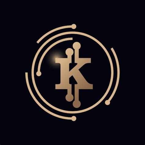 Premium Vector Alphabet K Crypto Currency