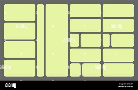 Dimensions 16x9 Trendy Bento Grid Layout Style Brick Ui UX Templates