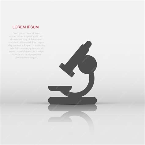 Premium Vector Microscope Lab Icon Vector Illustration Business