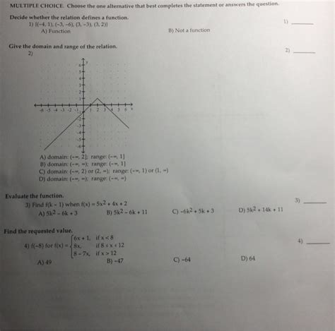 Solved MULTIPLE CHOICE Choose The One Alternative That Best Chegg