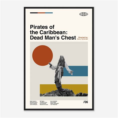 Pirates Of The Caribbean Dead Mans Chest Movie Poster Abstract Poster