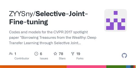 Github Zyysny Selective Joint Fine Tuning Codes And Models For The Cvpr Spotlight Paper