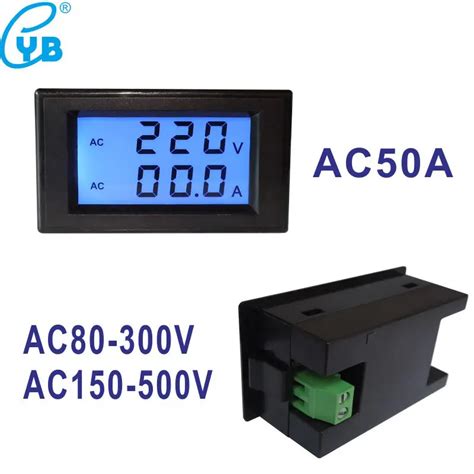 AC A Split Type Digital Voltage Current Meter AC V AC V Black White Cover Mini AC