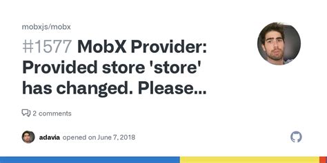 Mobx Provider Provided Store Store Has Changed Please Avoid Replacing Stores As The Change