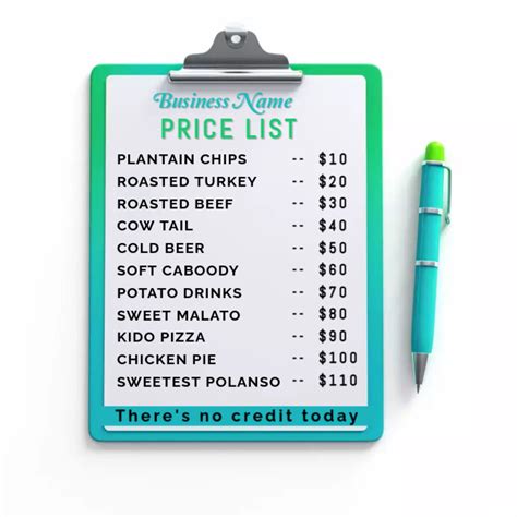 Price Template Postermywall