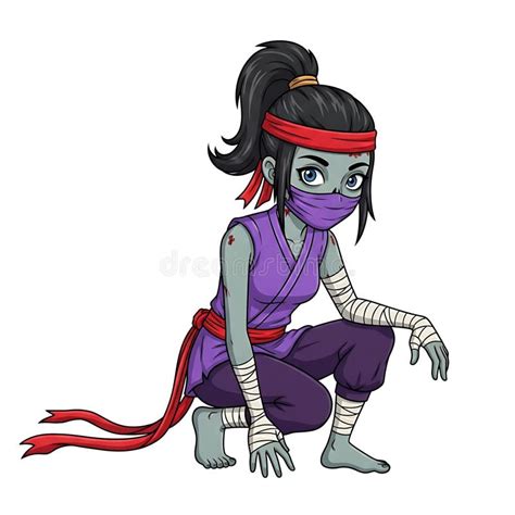 Crouching Zombie Ninja Stock Illustrations 1 Crouching Zombie Ninja