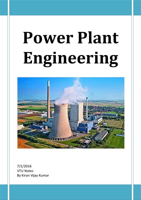 Power Plant Engineering Complete Five Unit Vtu Notes Pdf Download