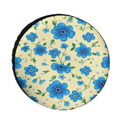 Floral Spare Tire Cover Weatherproof Wheel Camper Protectors Universal